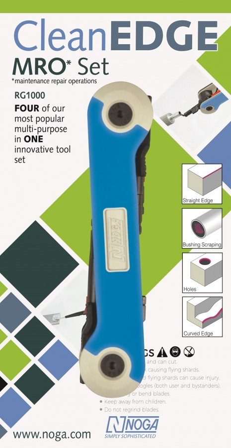 Zestaw gratowników MRO Clean Edge RG1000 NOGA - sklep narzedziowy24.eu